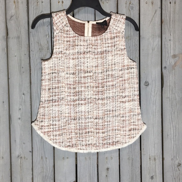 Anthropologie | Tops | Anthrow5 Tweed Tank | Poshmark